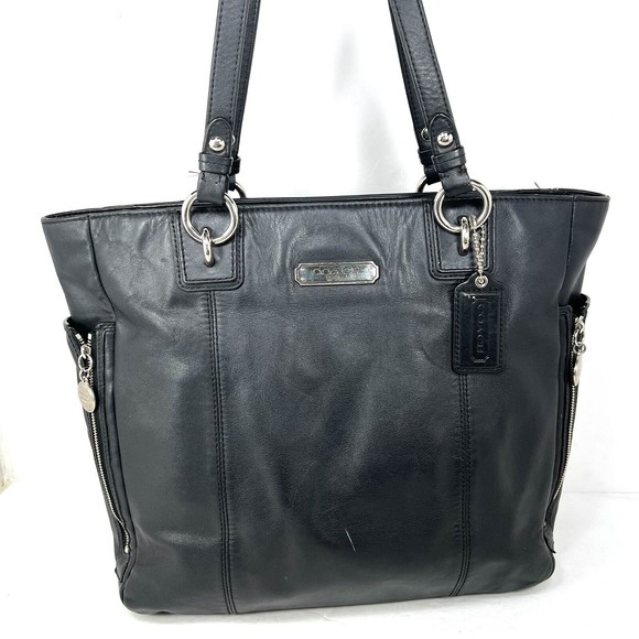 Coach | Bags | Coach F9456 Womens North South Gallery Tote Leather Bag ...